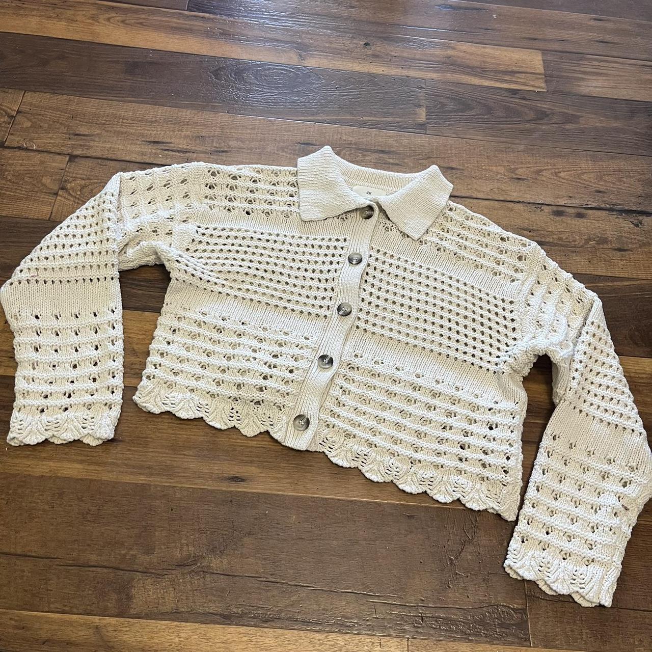 free us shipping! very cute cottage core crochet... - Depop