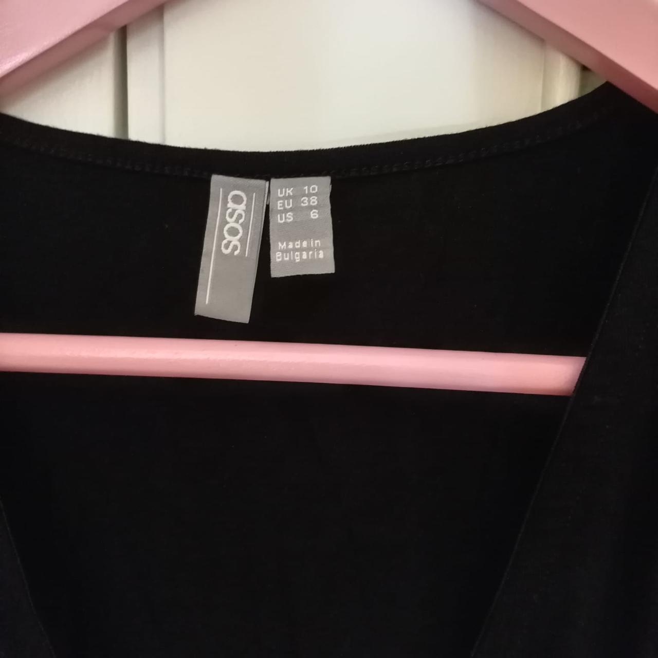 Asos body nero. Scollo a V. Maniche lunghe. Taglia... - Depop