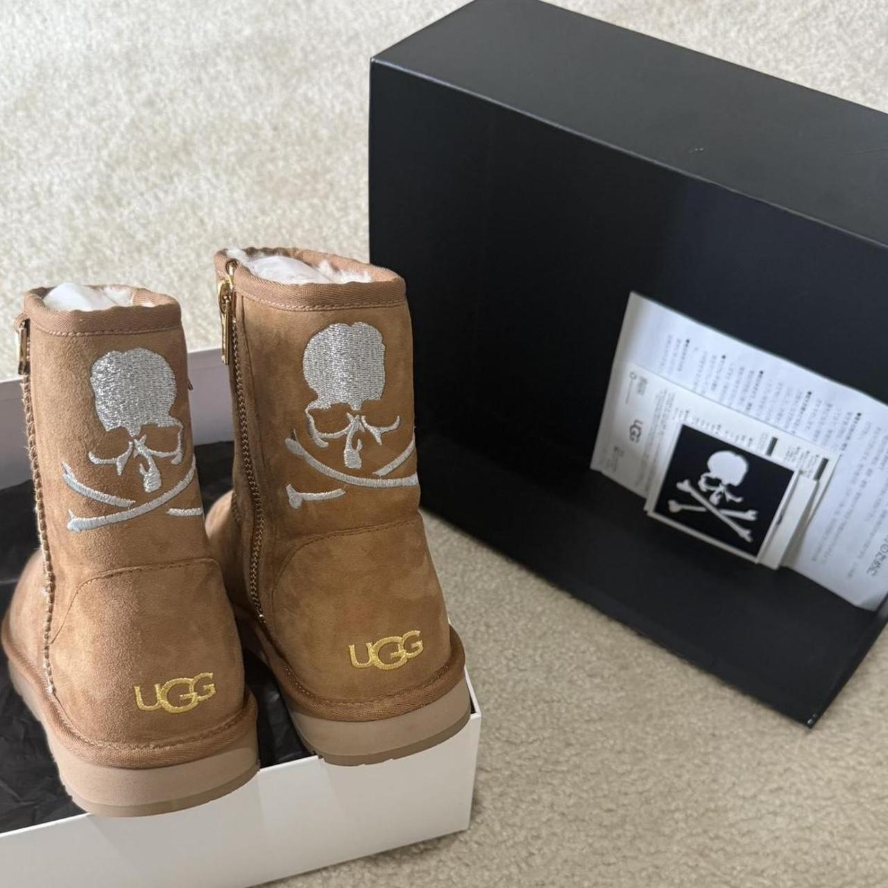 Tan Mastermind Japan x Ugg Classic Mini Boots Size... | Depop