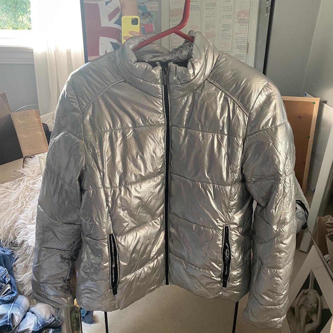 Marc New York Women's Silver Coat | Depop