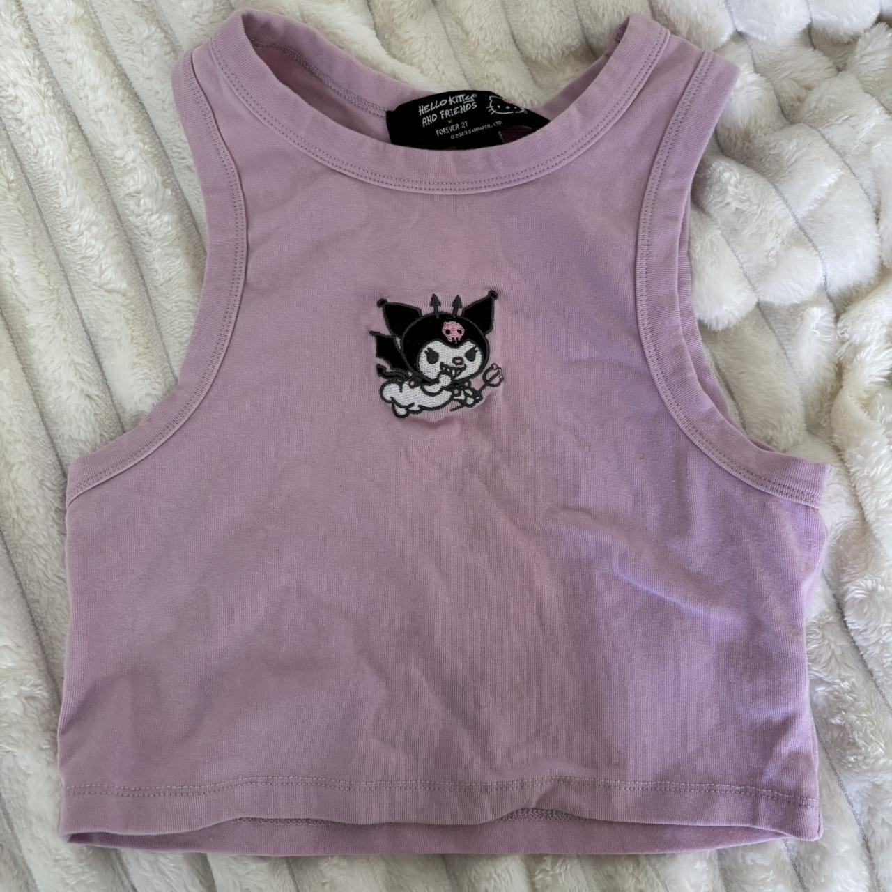 Purple kuromi tank top | never worn #sanrio... | Depop