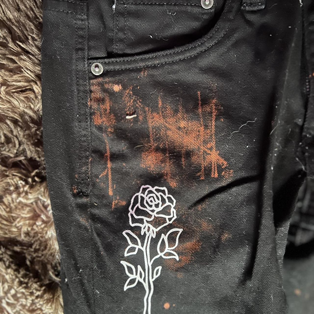 ‘Broken Promises’ punk/grunge jeans Size:... - Depop