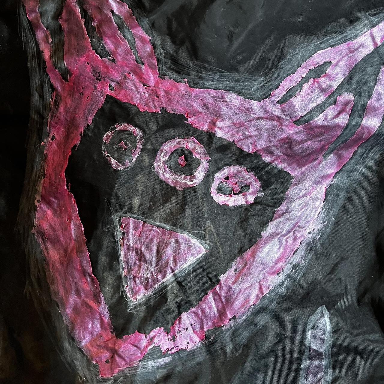 Custom Devil Satanic Jacket with fur collar... - Depop