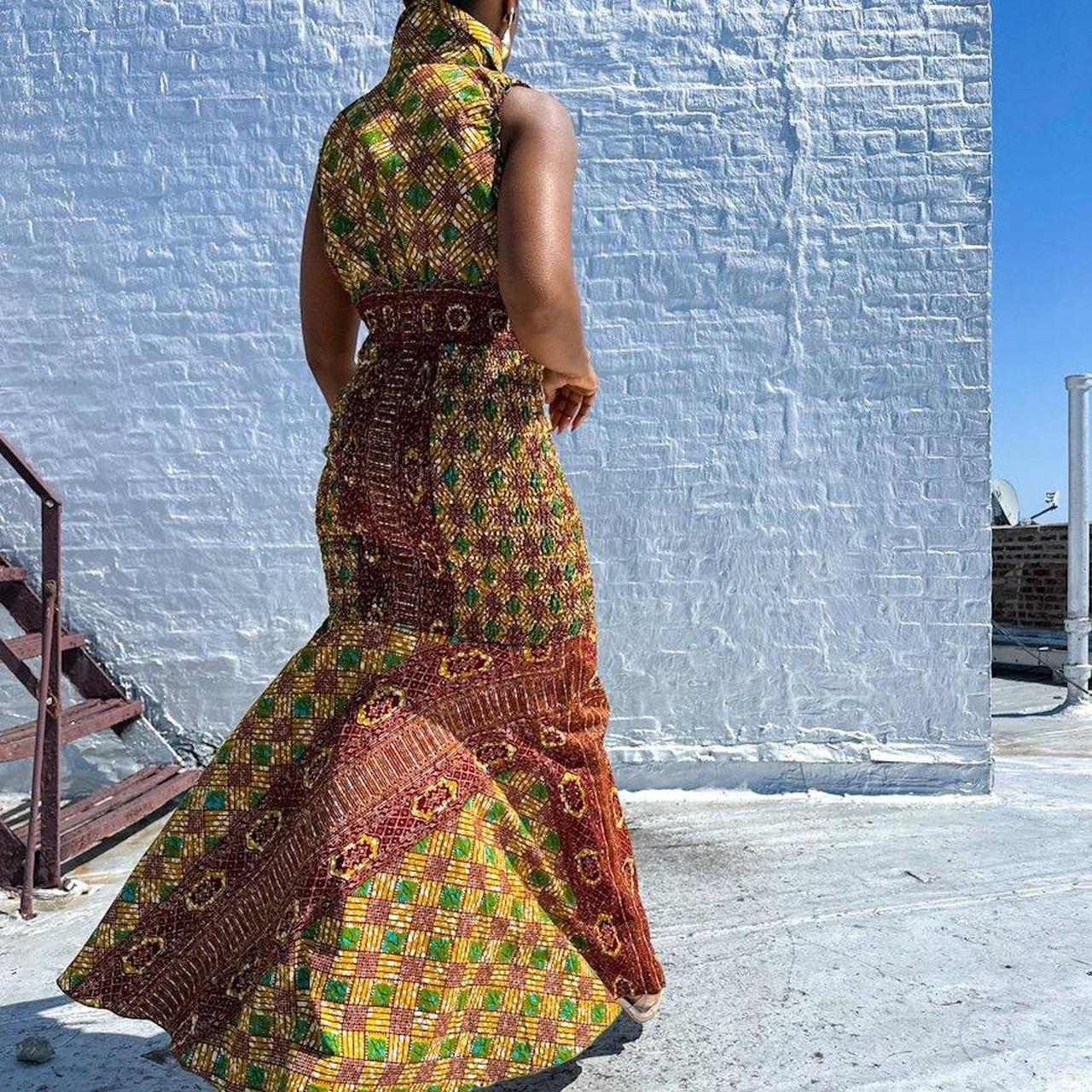 Incredible maxi fishtail African dress By... | Depop