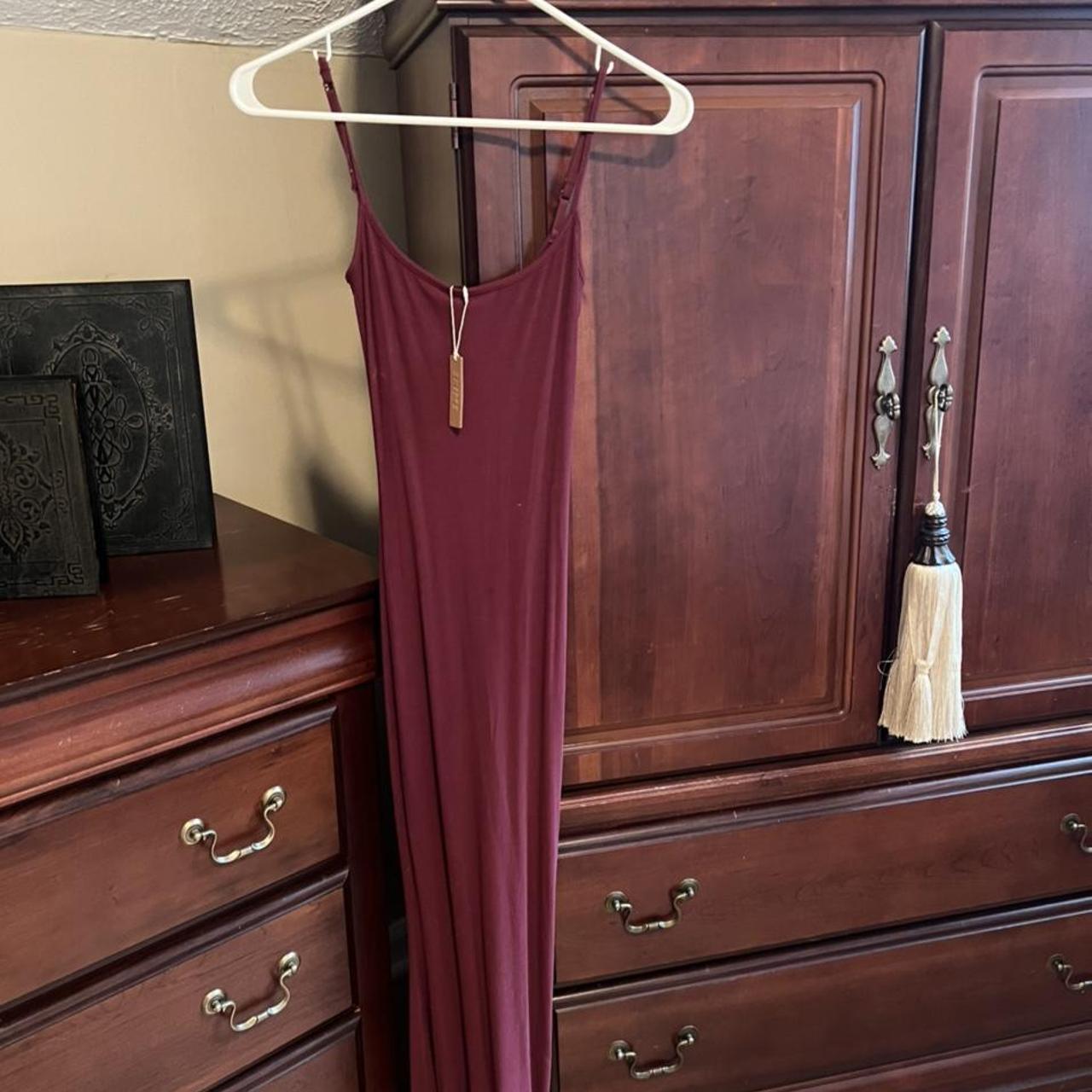 Skims Dress in Wine Size XS Brand new with tags... - Depop