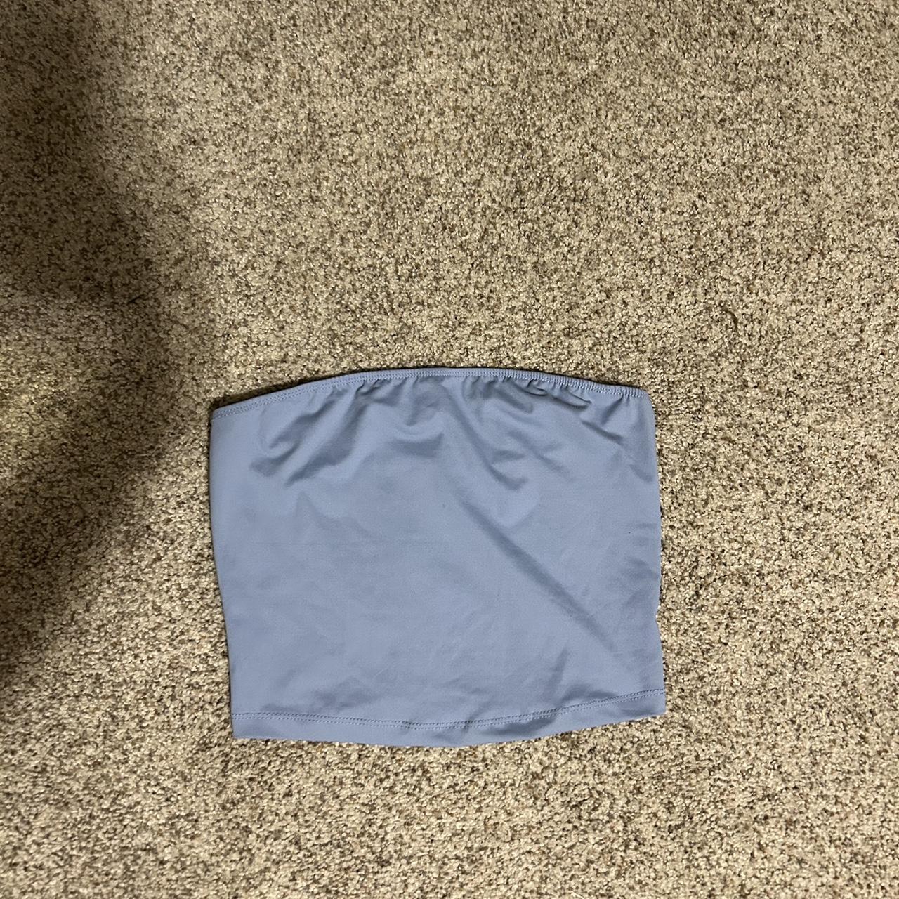 Light blue Amazon tube top size small - Depop