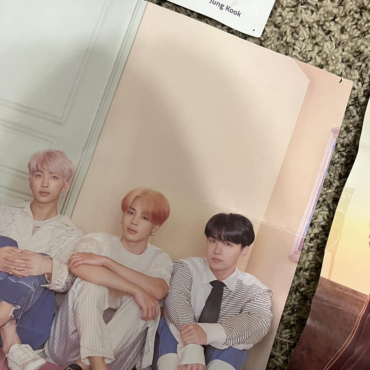 4 BTS posters, only one poster has ripped but the... - Depop