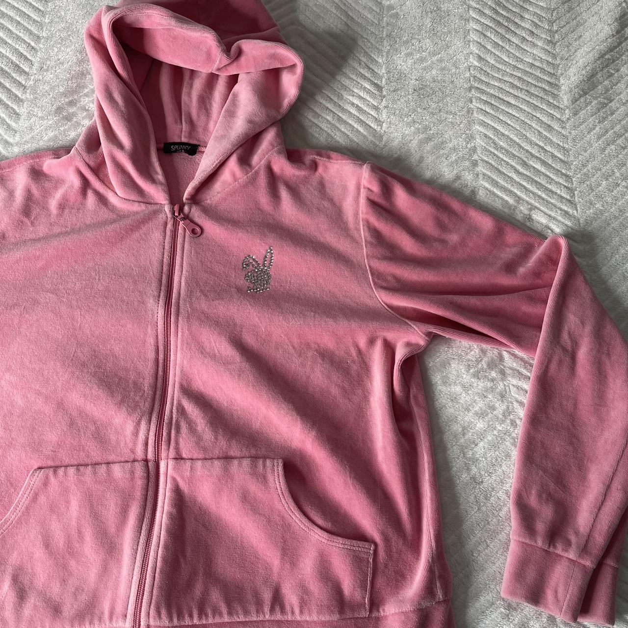 Playboy bunny velour jacket Feels like the juicy... - Depop