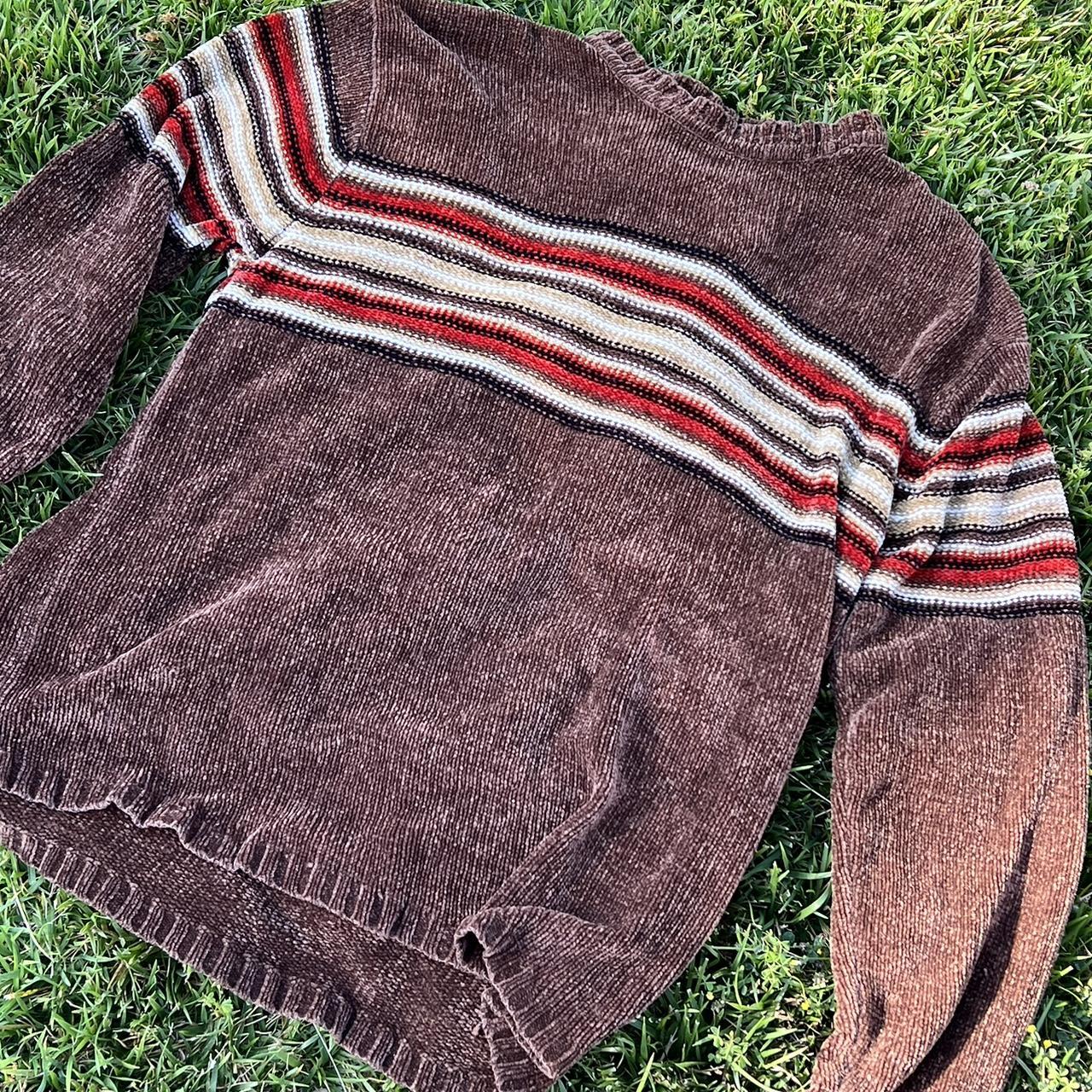 Arizona Men's Brown and Orange Jumper | Depop