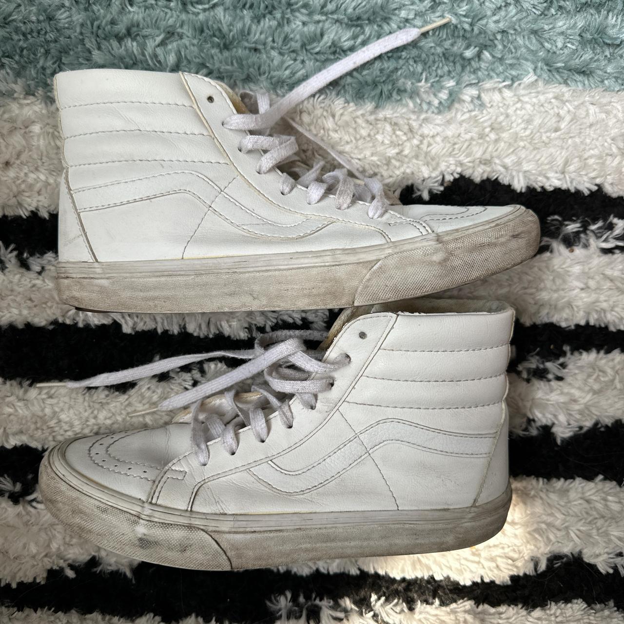 VANS white high tops - Depop