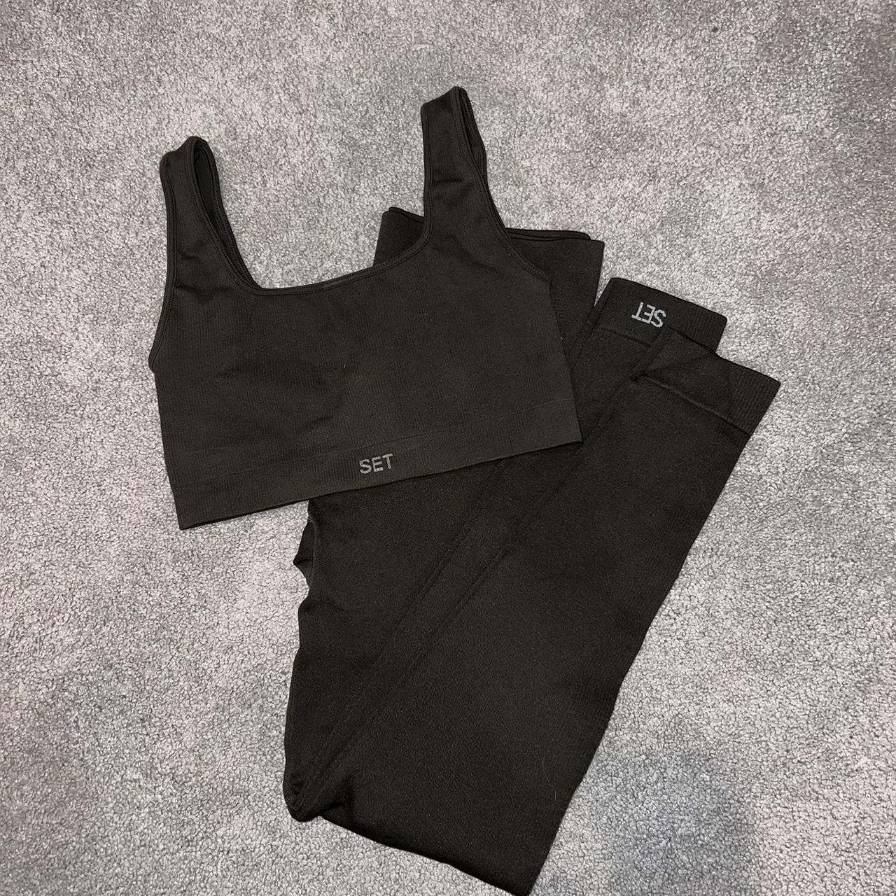 Set Active Brown Set Both pieces in size small Worn... - Depop