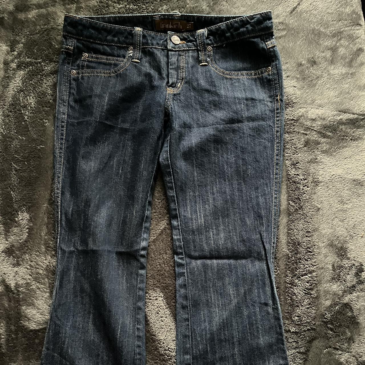 low waisted size 27 frankie b pants. all zippers... - Depop