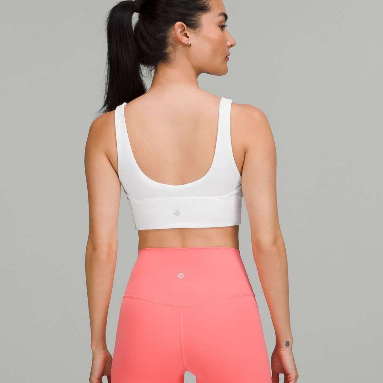 reversible lululemon bra- strawberry milkshake and... - Depop
