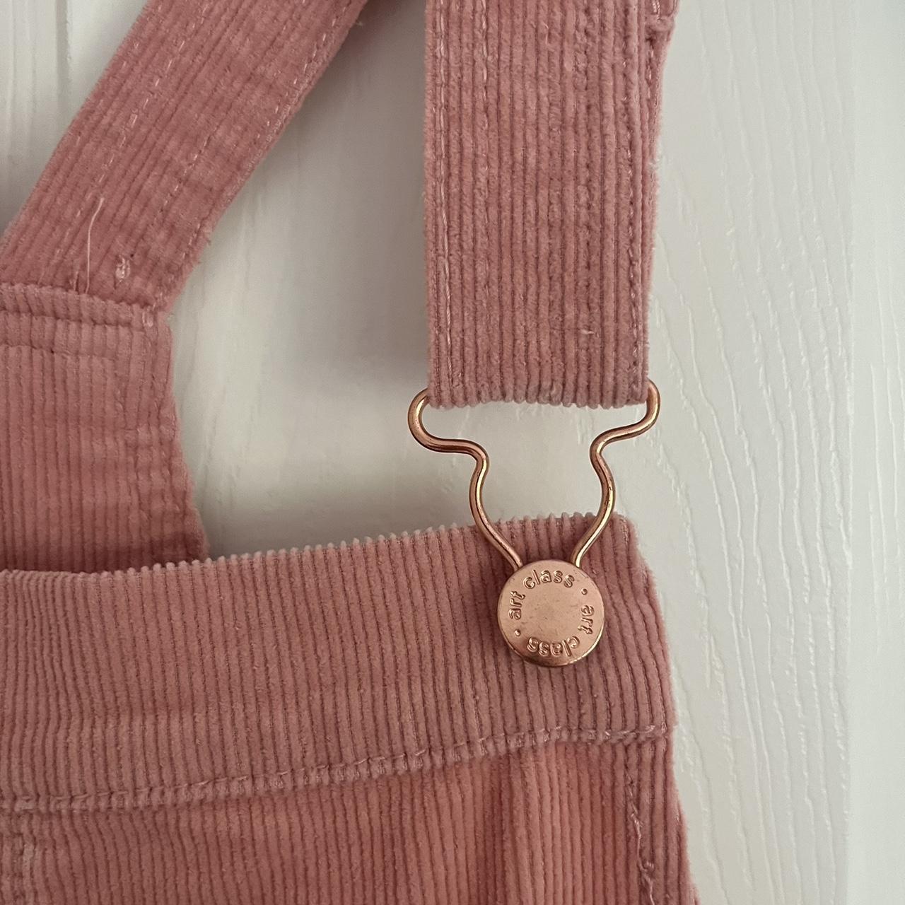 Super Cute Pink Overalls Skirt. Perfect for school... - Depop