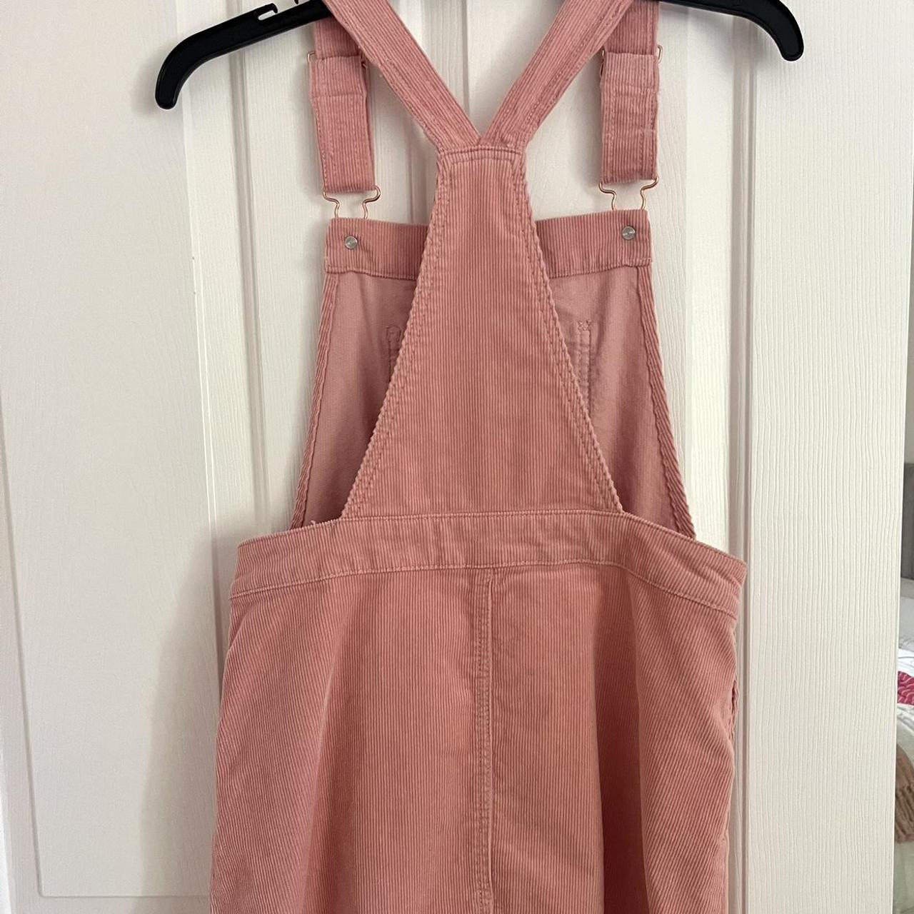 Super Cute Pink Overalls Skirt. Perfect for school... - Depop