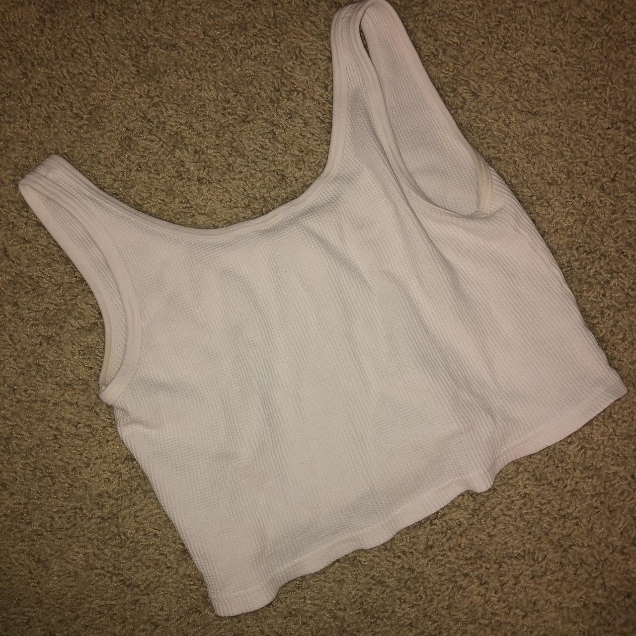 Pale pink brandy melville tank, very comfy... - Depop