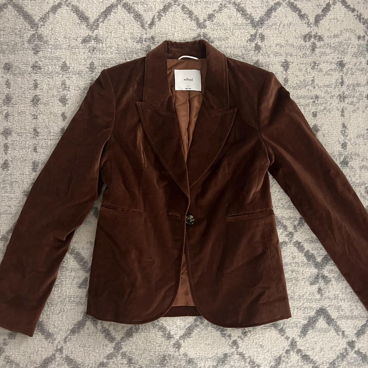 Aritzia Velvet Rust Blazer Size S Repop | Depop