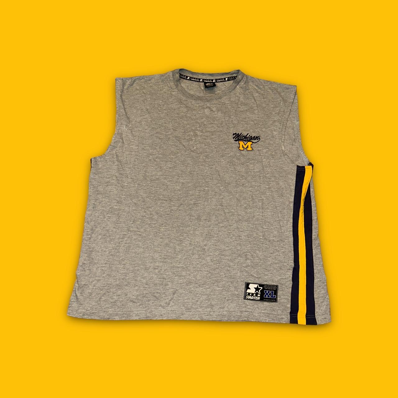 Vintage Michigan wolverines starter tank top Era: ... - Depop