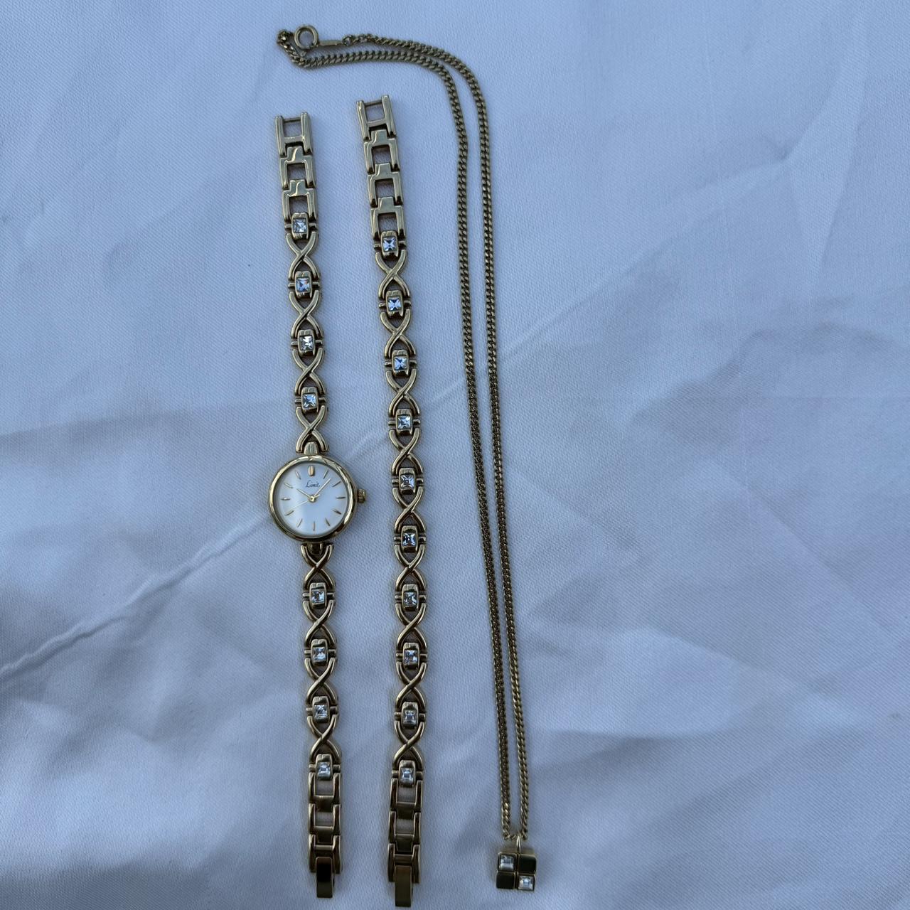 Stunning Limit dainty vintage gold watch, bracelet... - Depop