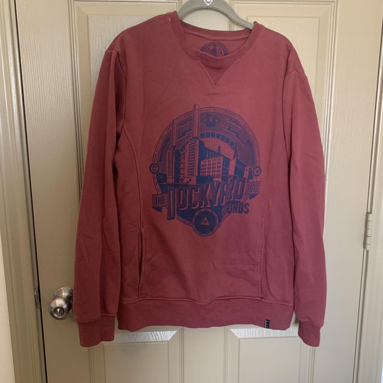 The Dockyards Records sweater. Marion with blue... - Depop