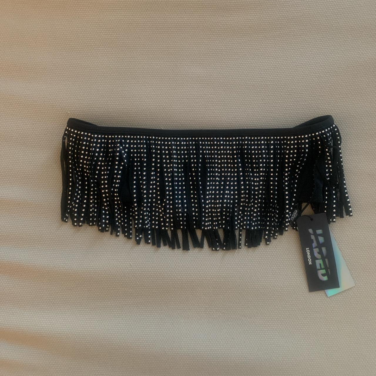 Jaded London - bandeau top. Fringed beaded look with... - Depop