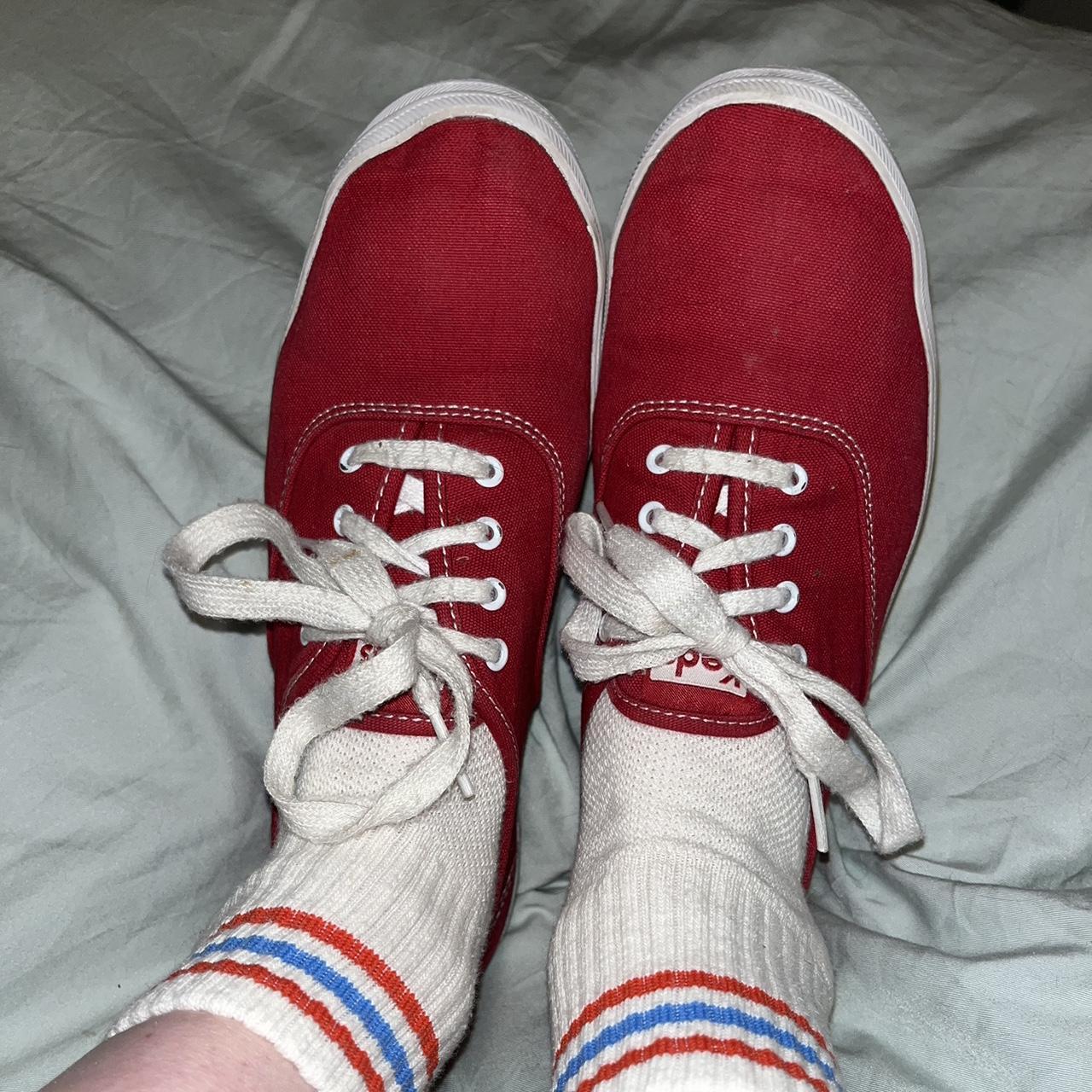 Red classic Keds, size 8.5 Lightly worn, just not a... - Depop