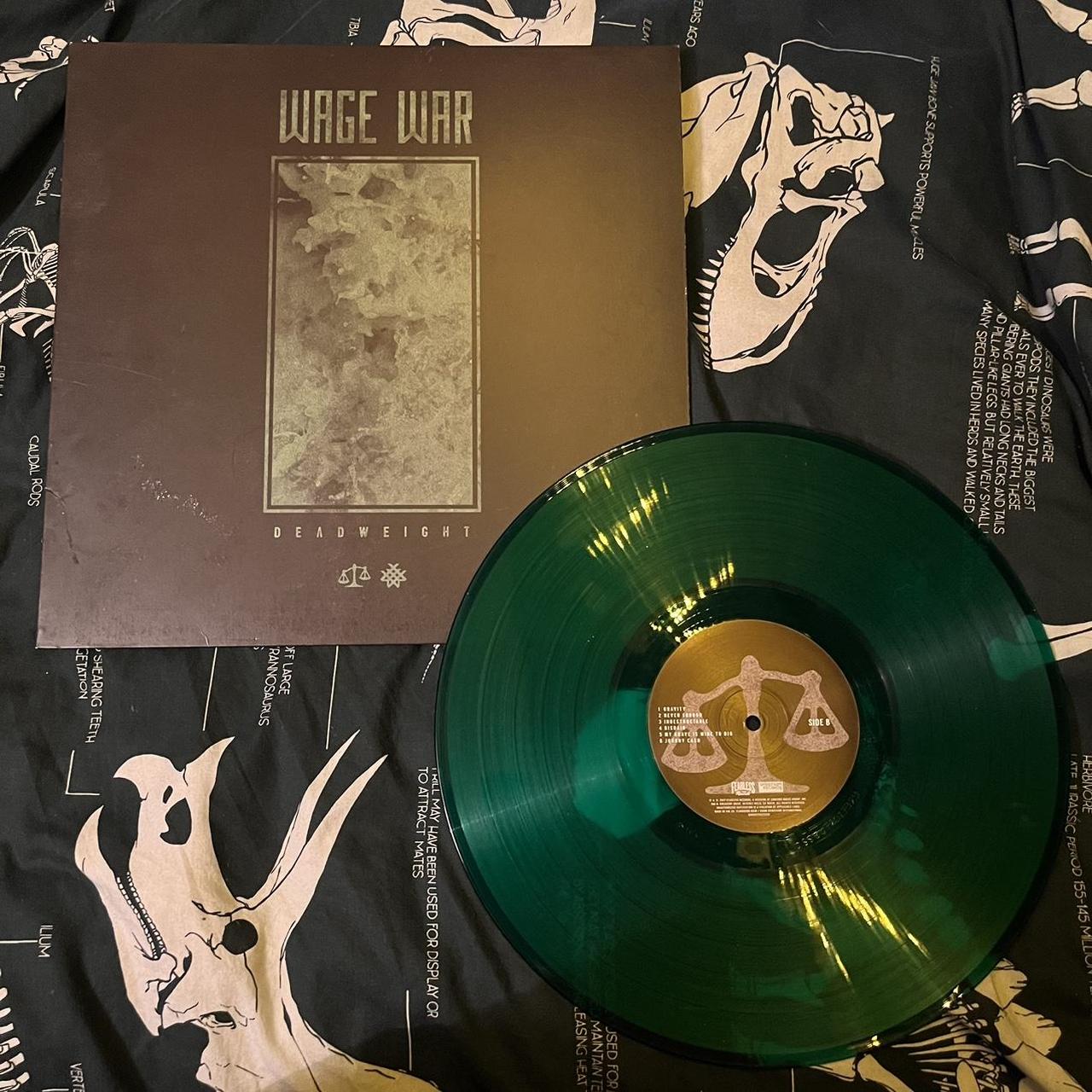 Wage war - deadweight transparent green vinyl... - Depop