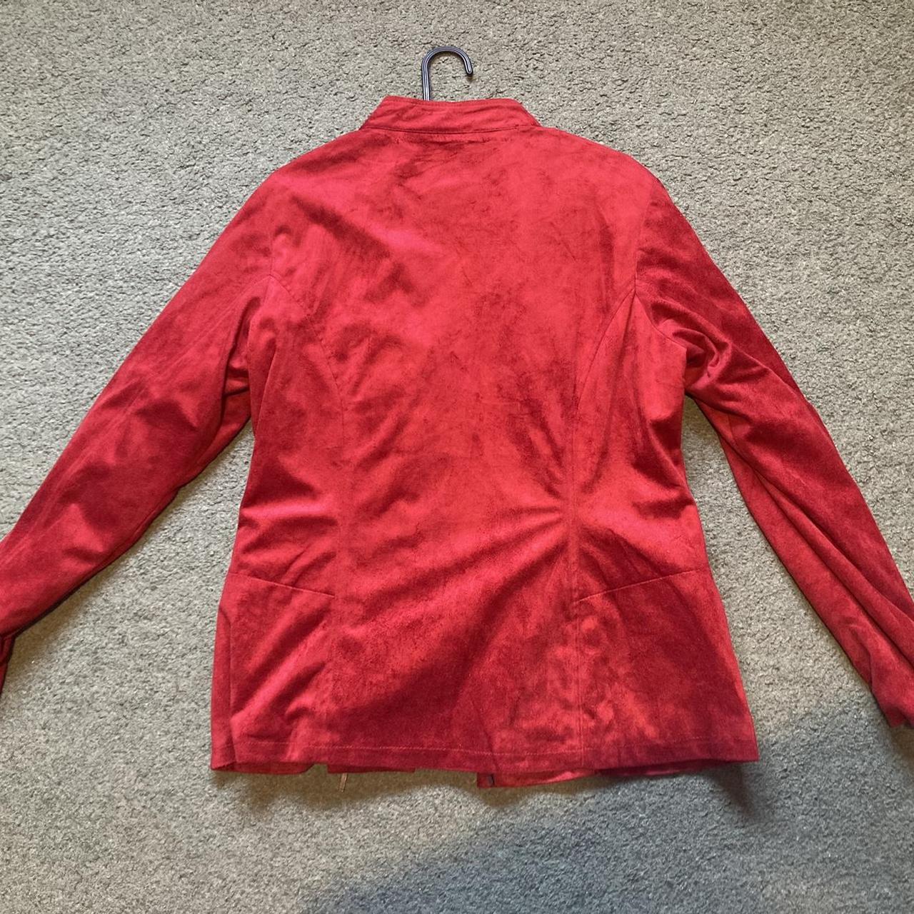 70s style vintage burgundy red jacket Light... - Depop