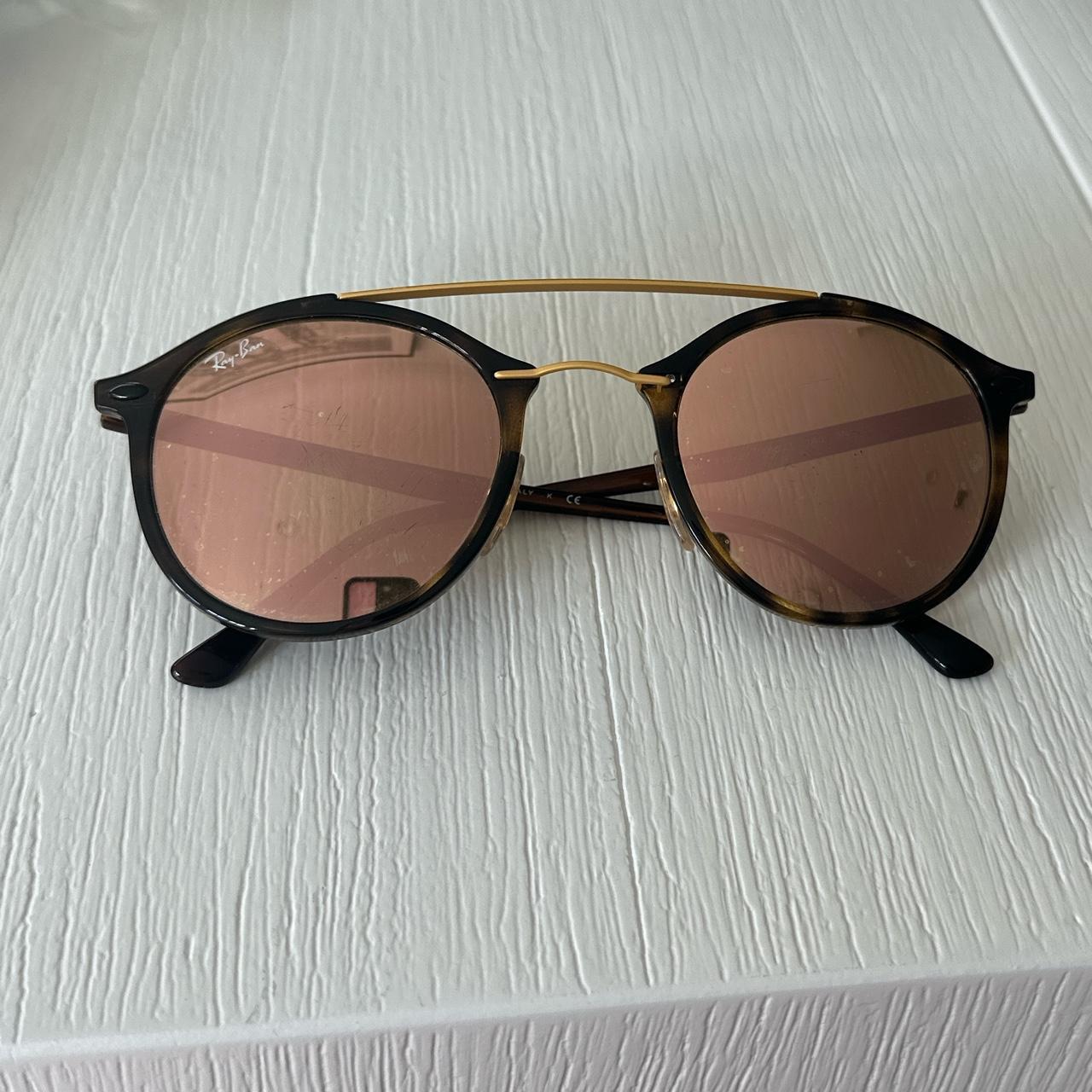 Tortoise ray bands with pink lenses one piece by the... - Depop