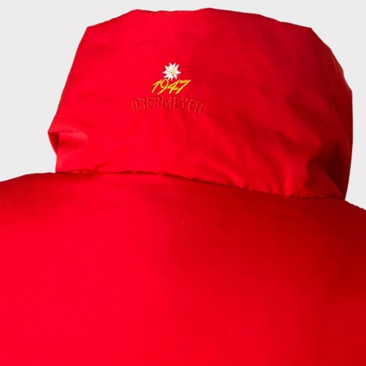 Vintage Obermeyer Ski Jacket Parka Women 12 Red 80s... - Depop