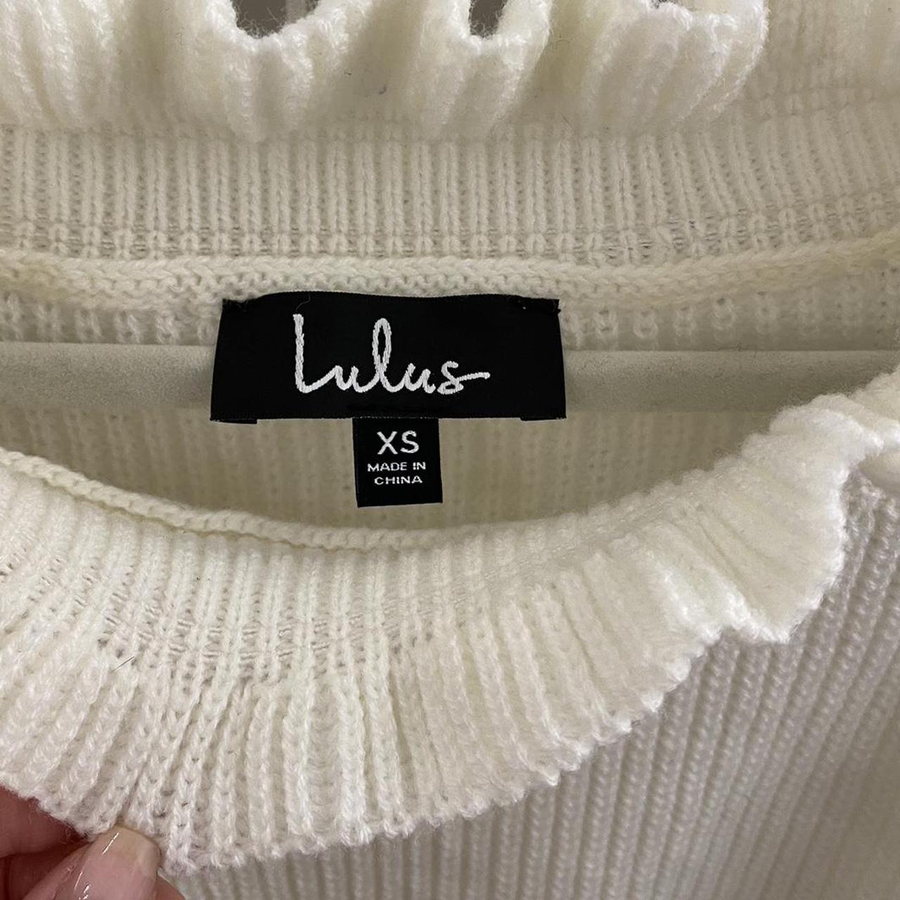 Lulus Women's White Jumper | Depop