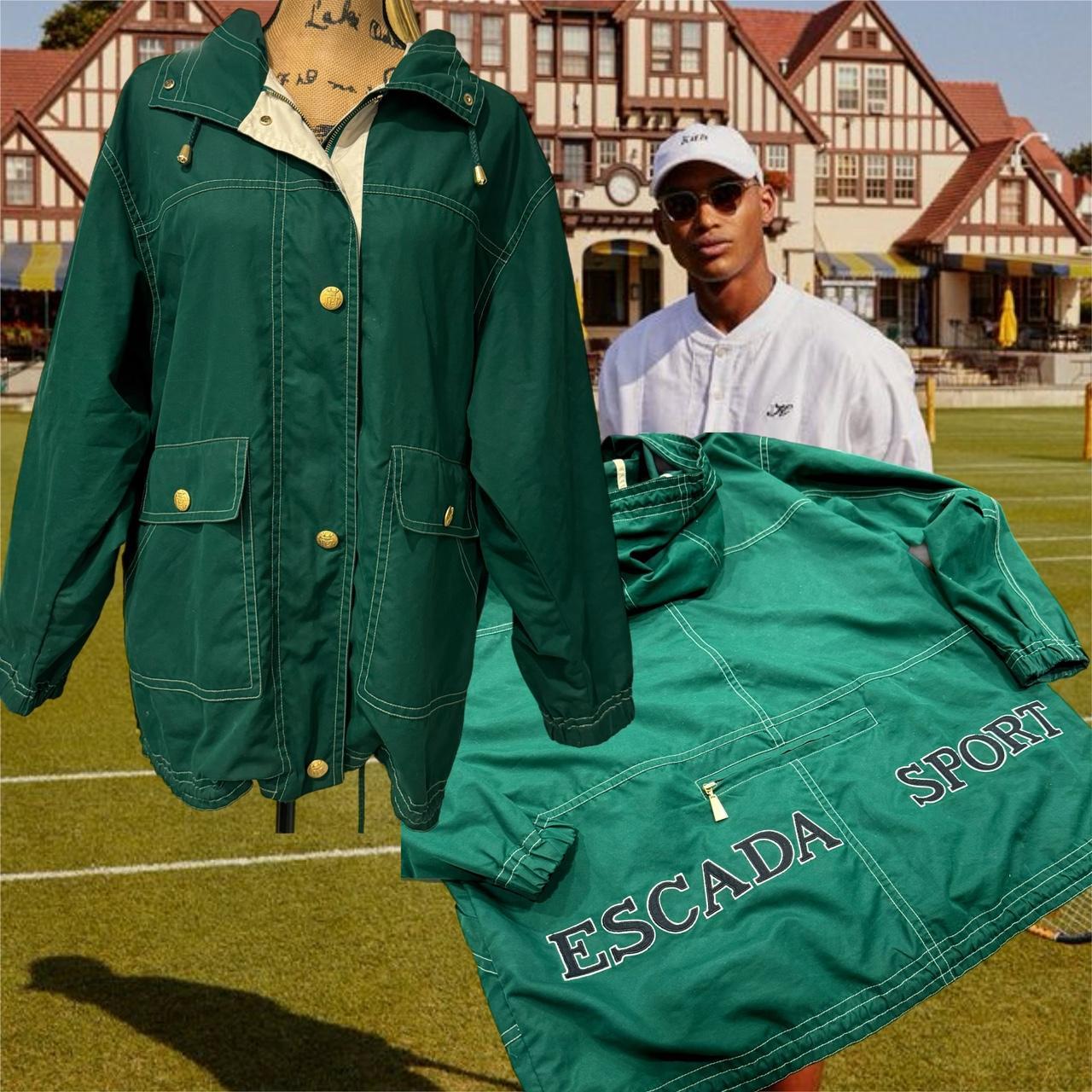 Cool vintage made in Hong Kong Escada sport zipper... - Depop