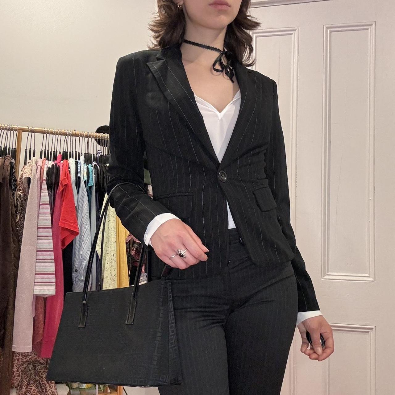 ☕️office siren pinstripe jacket☕️ •tagged size S -... - Depop