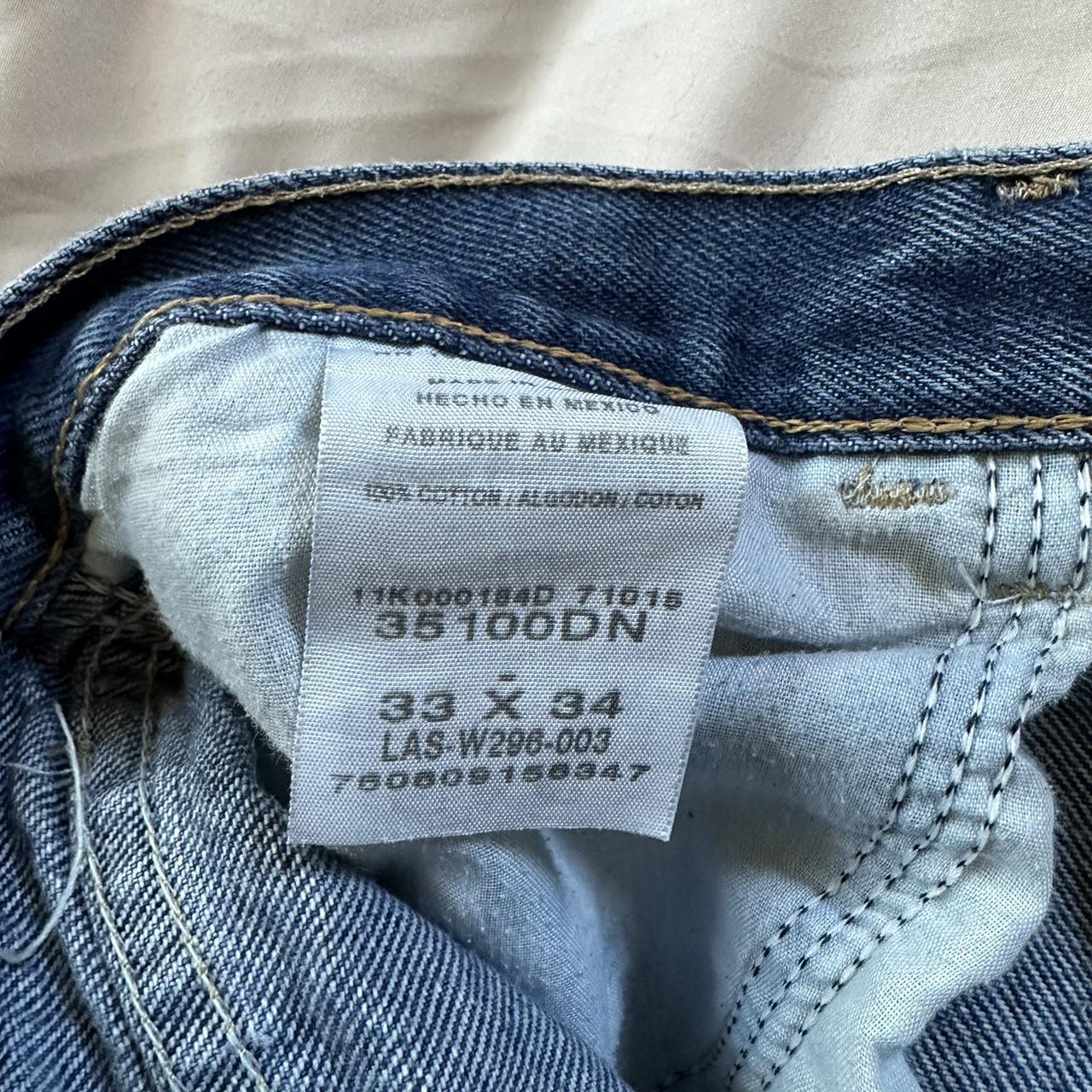 Dark Denim Wrangler Jeans 33x34 - Depop