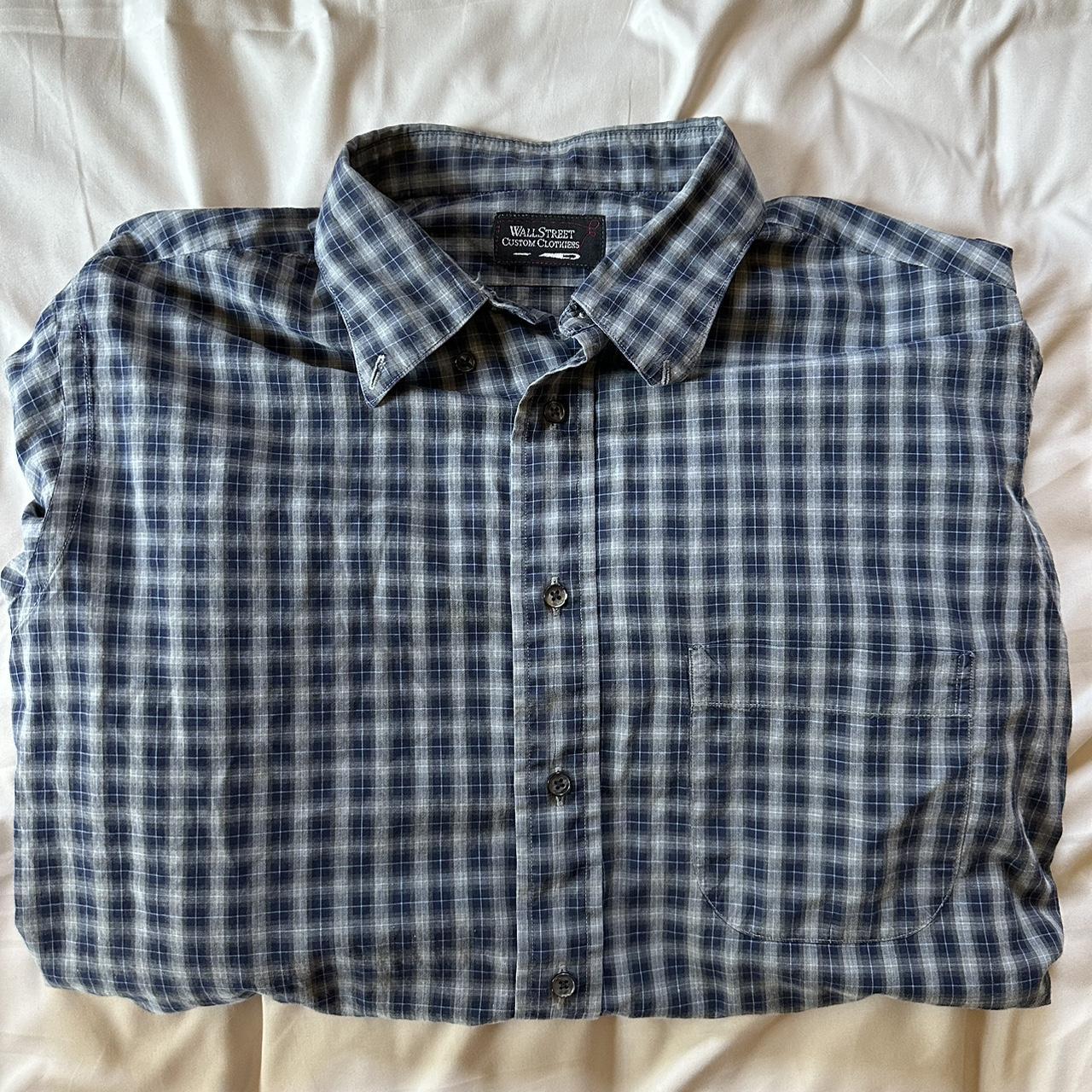 Wall Street Button Up size not listed / fits Large - Depop