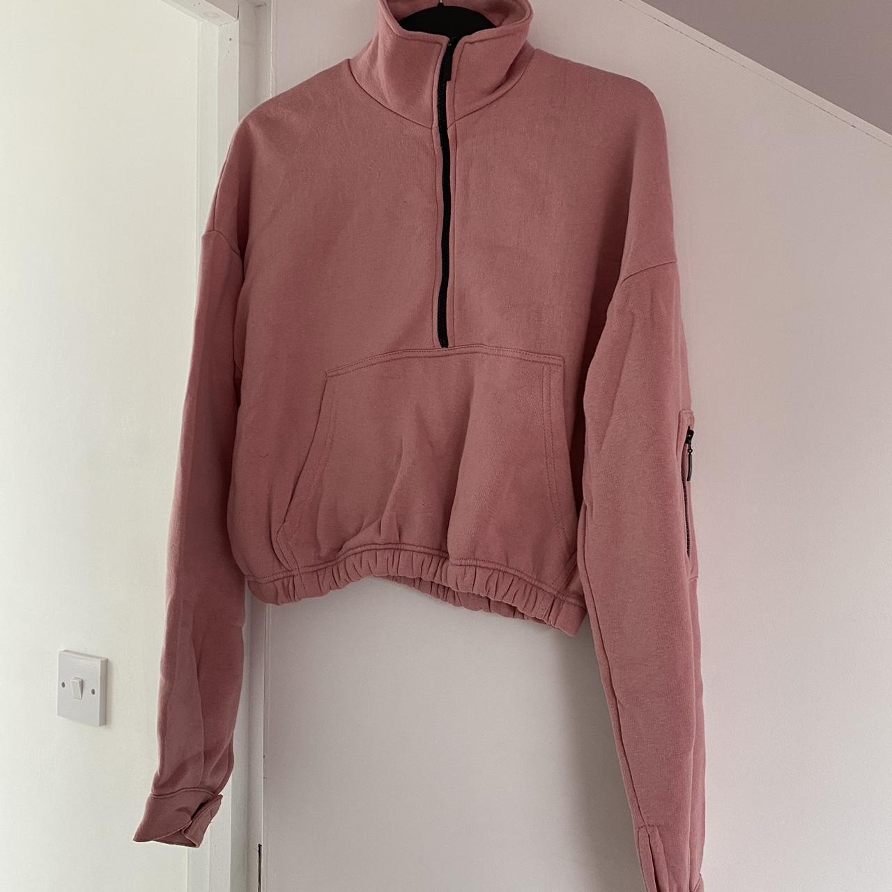 PLT pink fleece with zip Size M Worn a few times... - Depop