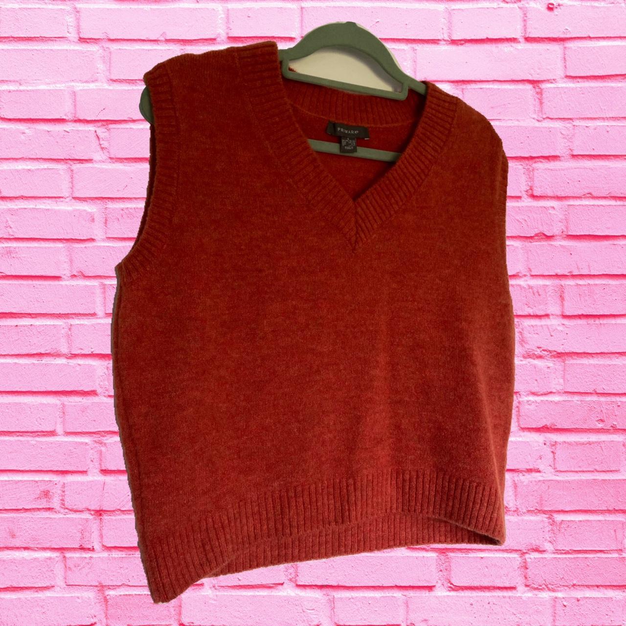 Primark Women's Orange and Red Jumper | Depop