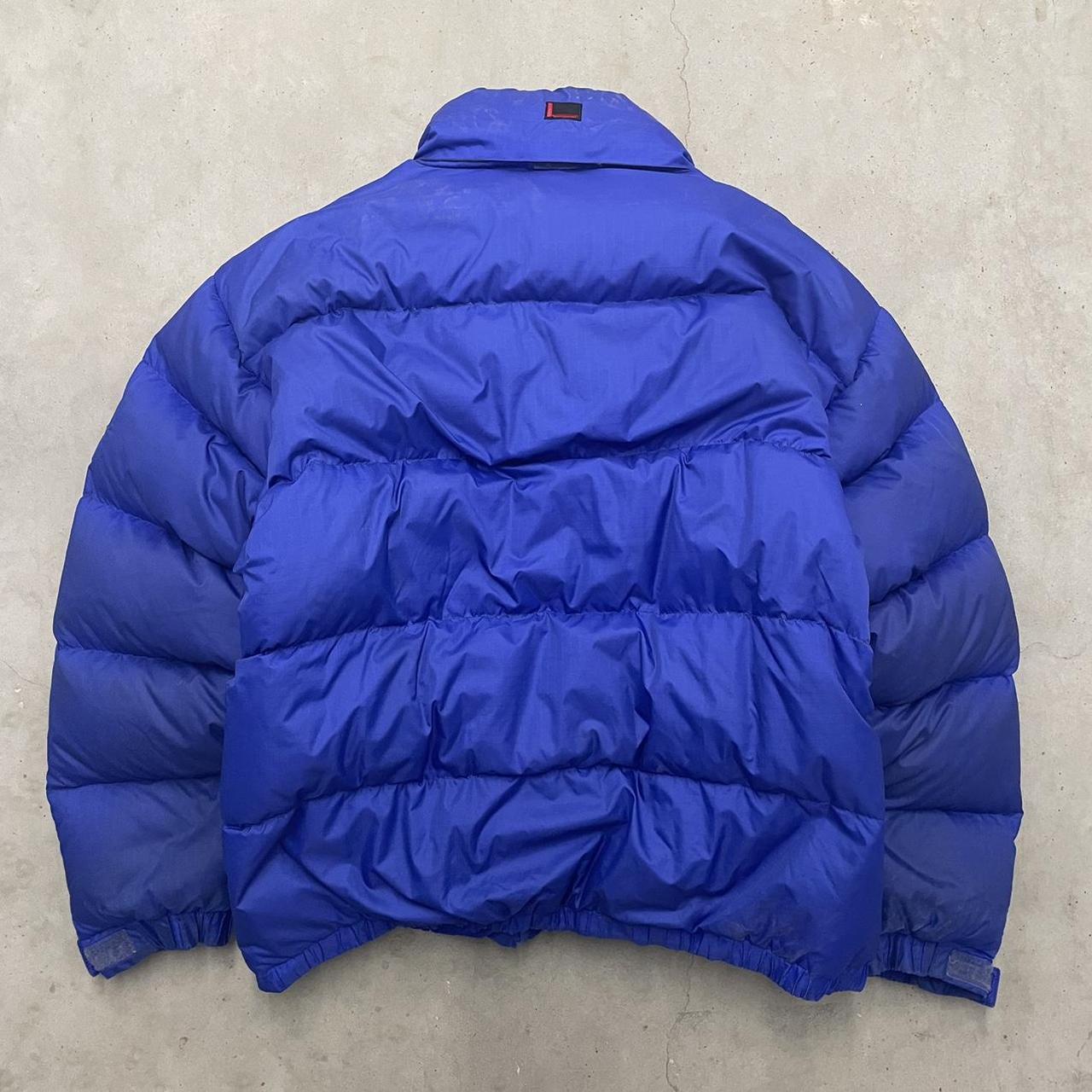 VTG HIP HOP FUBU DOWN BLUE ZIP UP PUFFER WINTER... - Depop