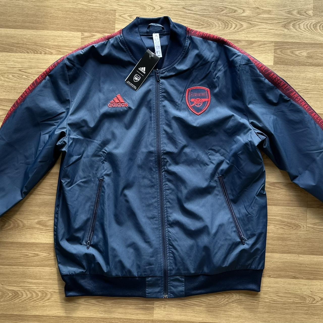 Arsenal x Adidas Baseball Jacket - Depop