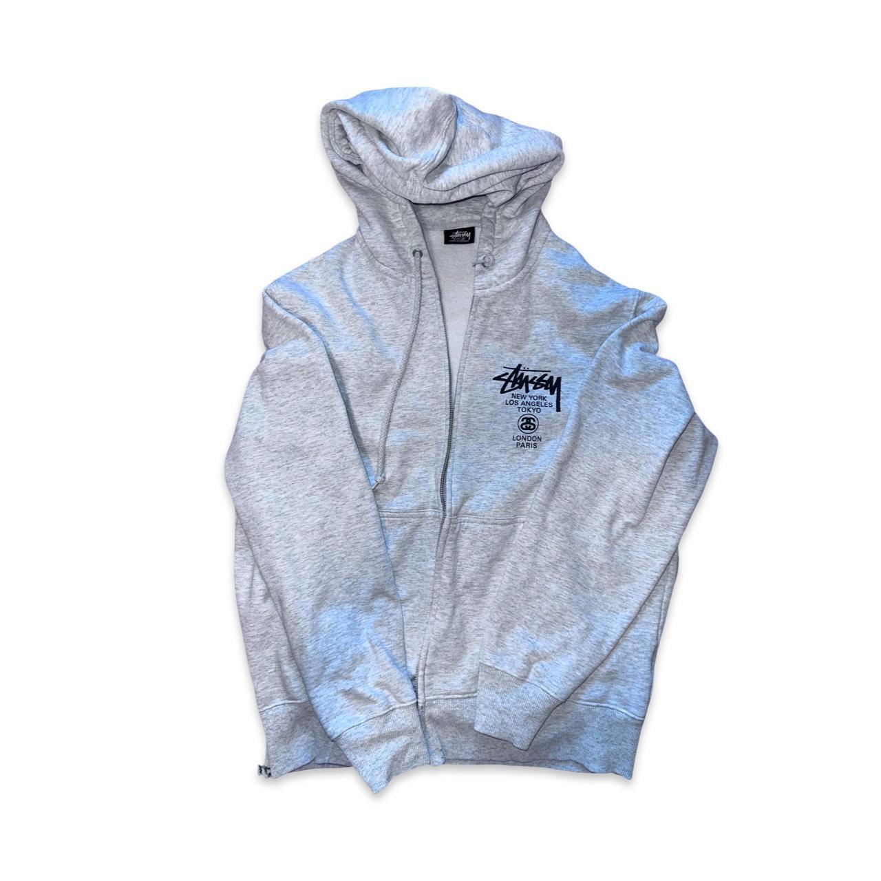 Authentic Stüssy stussy gray worldwide international... - Depop