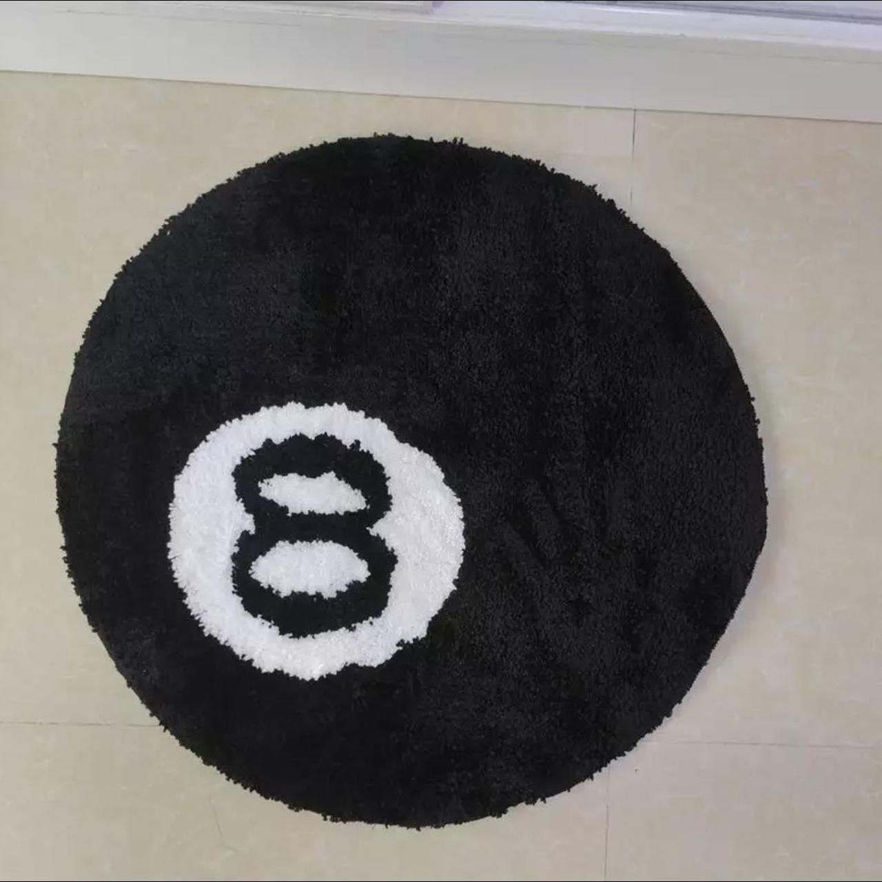 8 ball rug custom made 32” x 32” - Depop