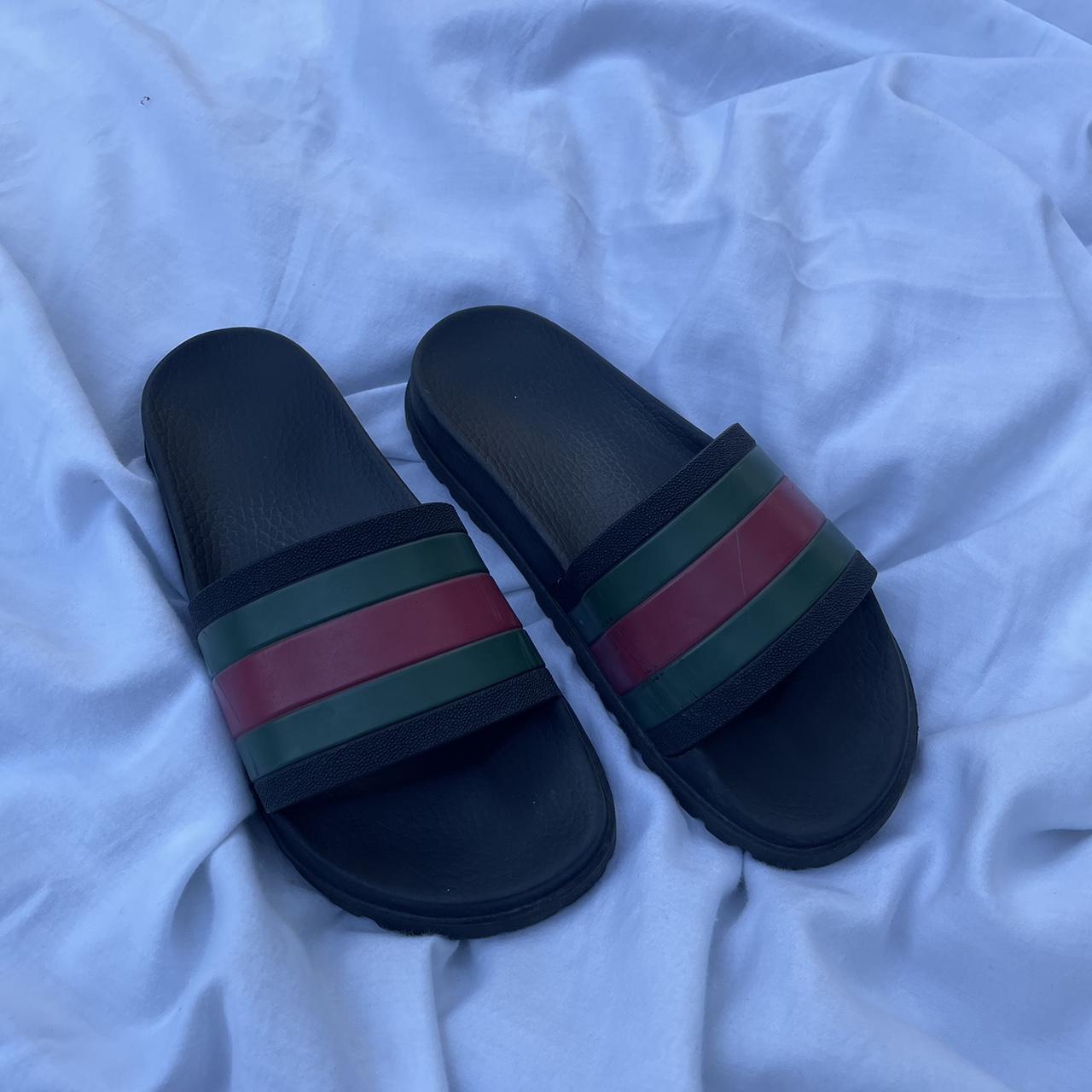 Mens Gucci Slides Rubber Mens Size 6 Womens Depop