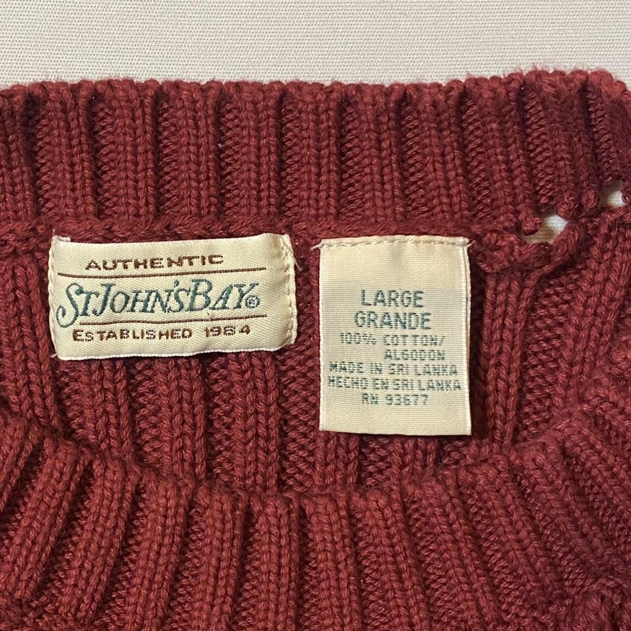 vintage thick 1980’s rib knit burgundy / maroon... - Depop