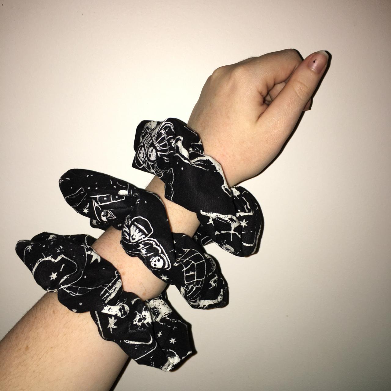 Black & White Gothic Celestial Scrunchie pack of... | Depop