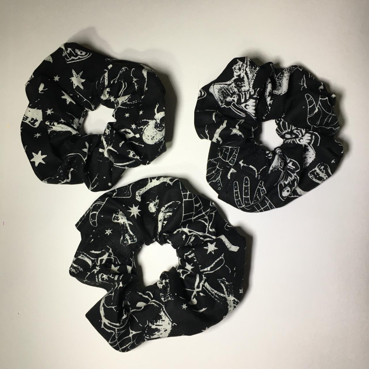 Black & White Gothic Celestial Scrunchie pack of... | Depop