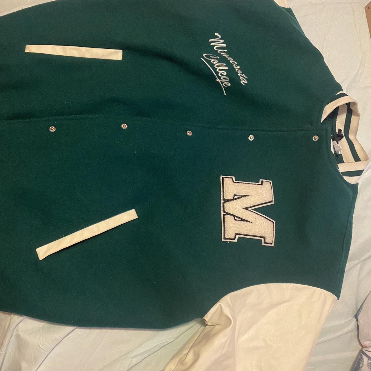 H&M Minnesota college varsity jacket. Size large.... - Depop