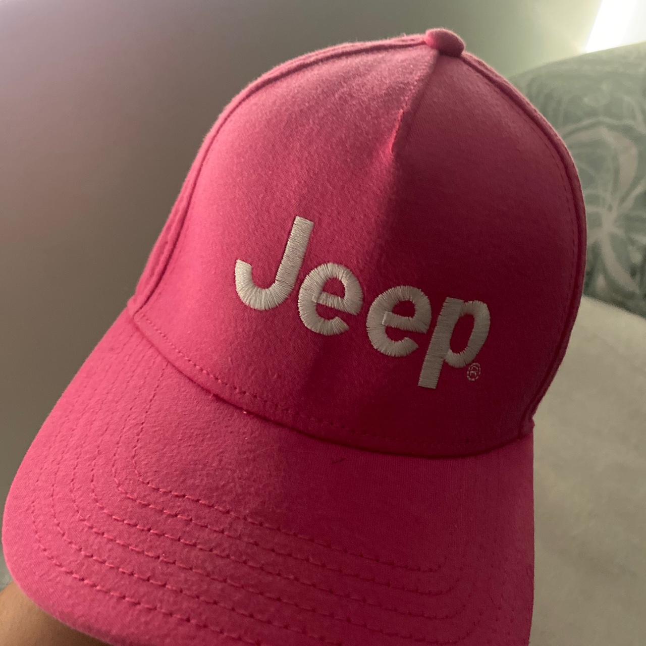 Pink Jeep hat • Trucker hat - Depop