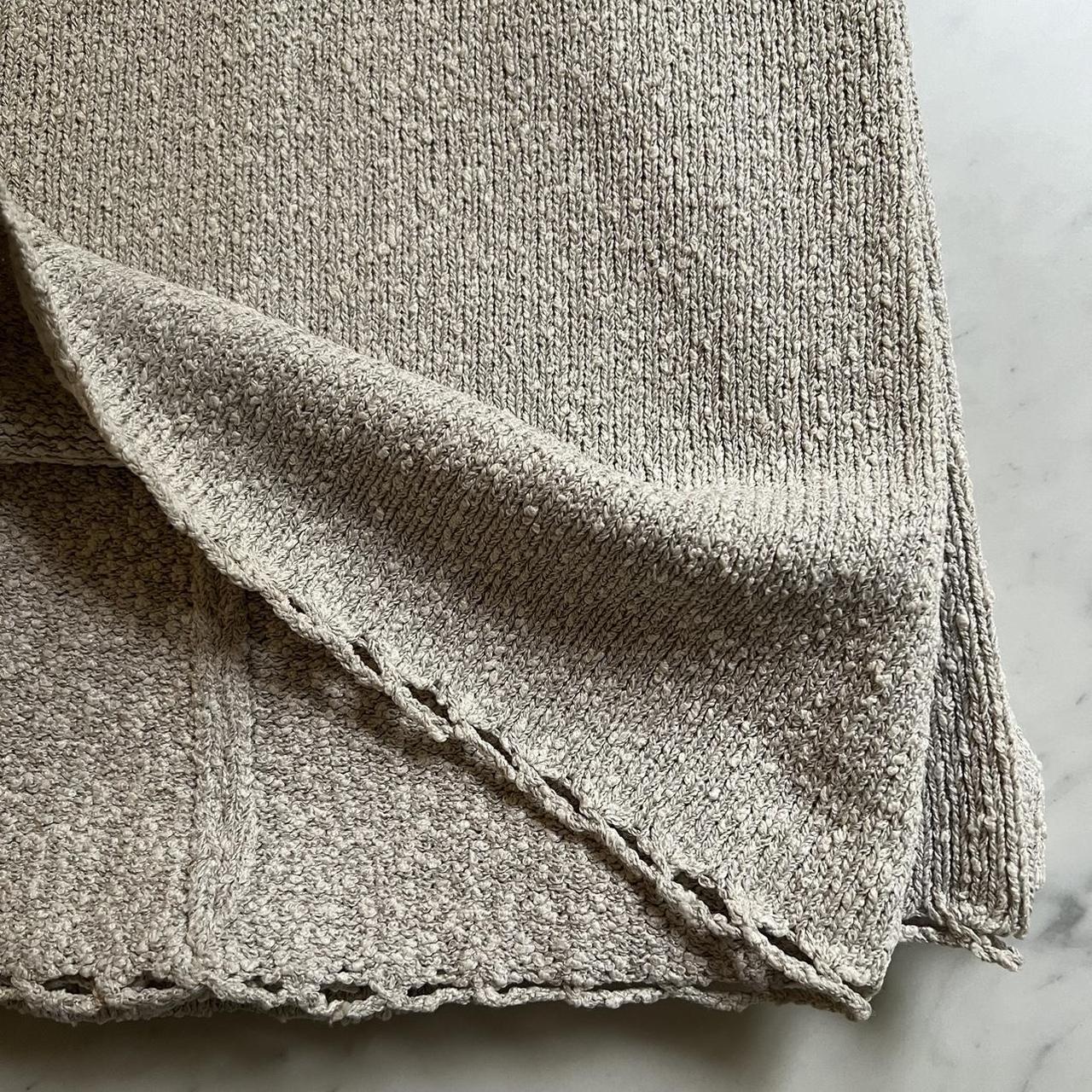 GORGEOUS VINTAGE HEAVYWEIGHT KNIT WIDE LEG ELASTIC... - Depop