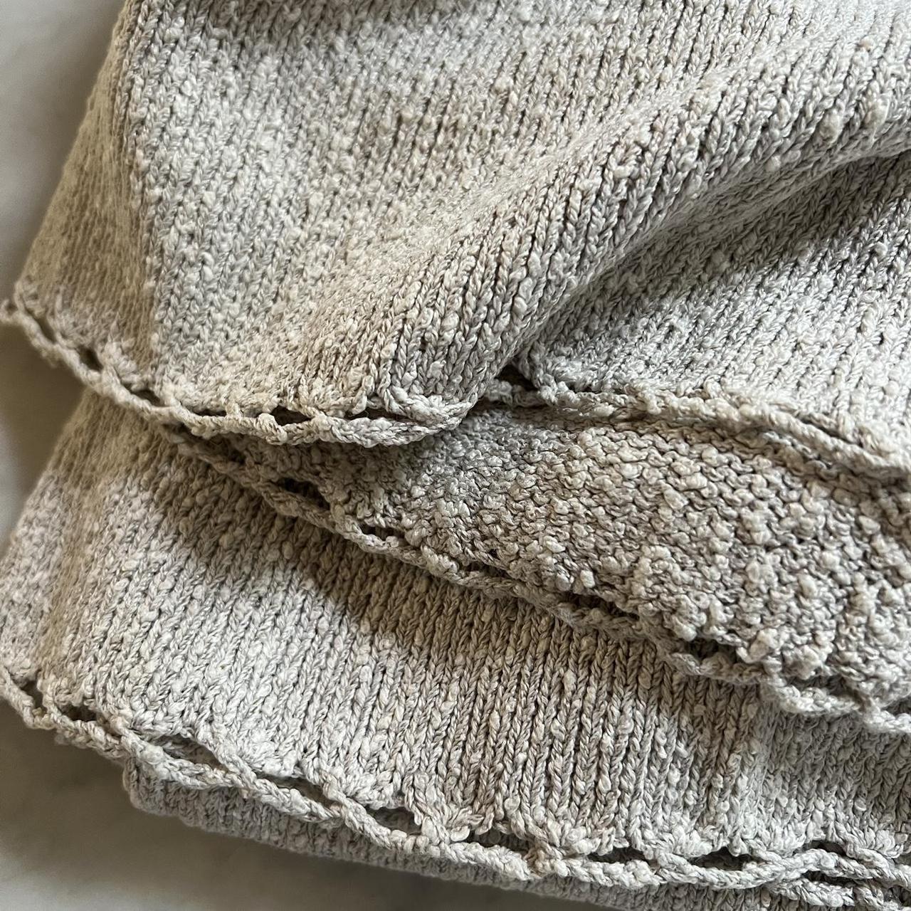 GORGEOUS VINTAGE HEAVYWEIGHT KNIT WIDE LEG ELASTIC... - Depop