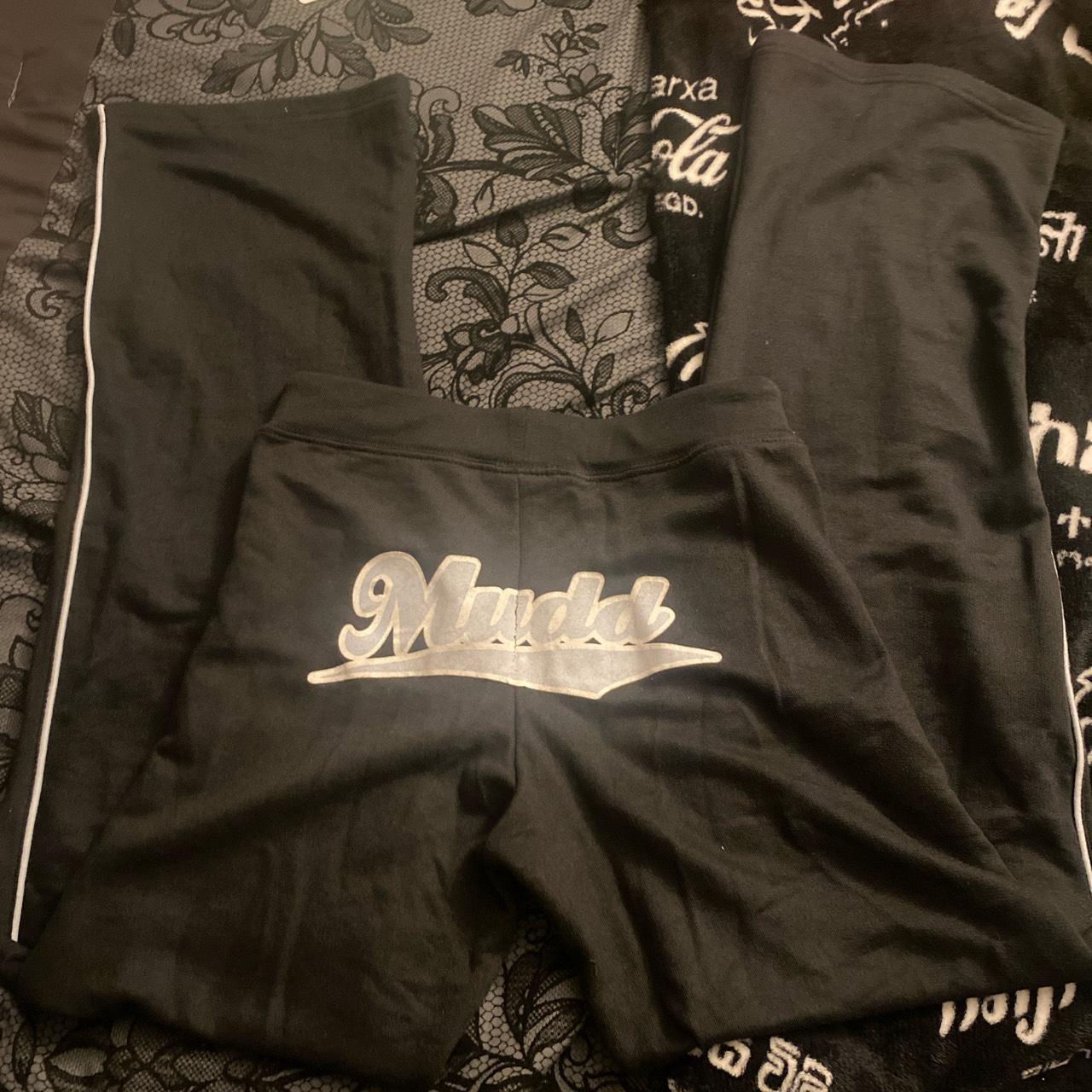 Black Mudd flared sweats Size small-medium Barley... - Depop